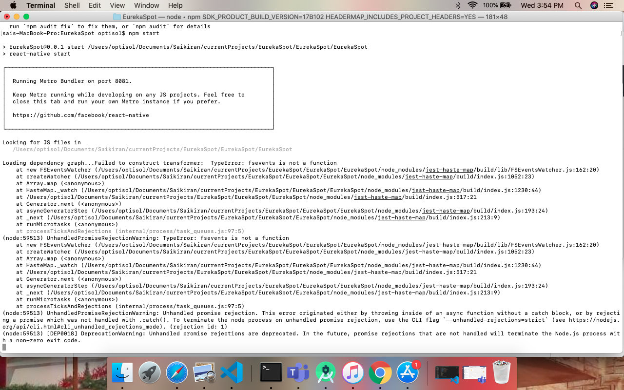 Npm install and npm start doesnt work with newly created projects · Issue #28724 · facebook ...