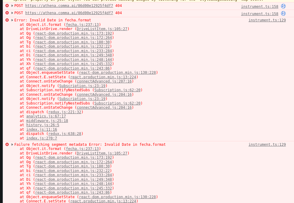 DriveListDrive Invalid date in fecha.format · Issue #218 · commaai/connect · GitHub