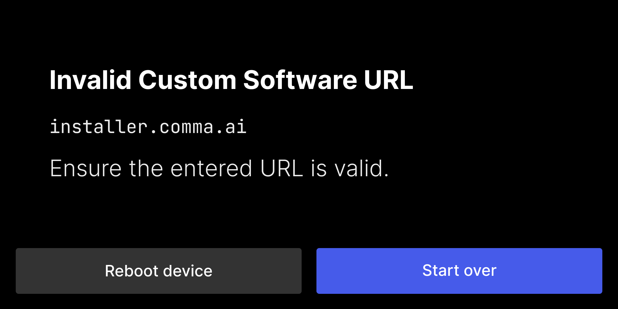 setup: detailed error messages by incognitojam · Pull Request #27429 · commaai/openpilot · GitHub