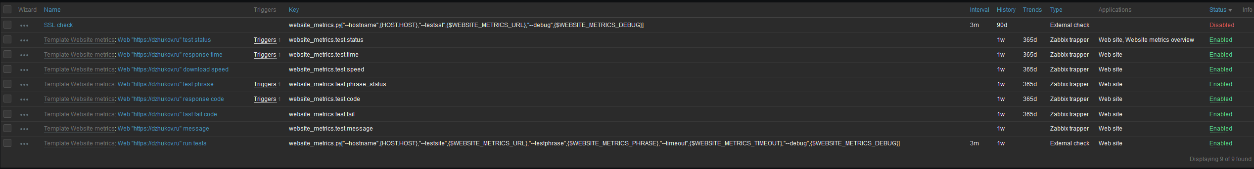 Value should be a JSON object in Template Website metrics · Issue #10 · itmicus/zabbix · GitHub