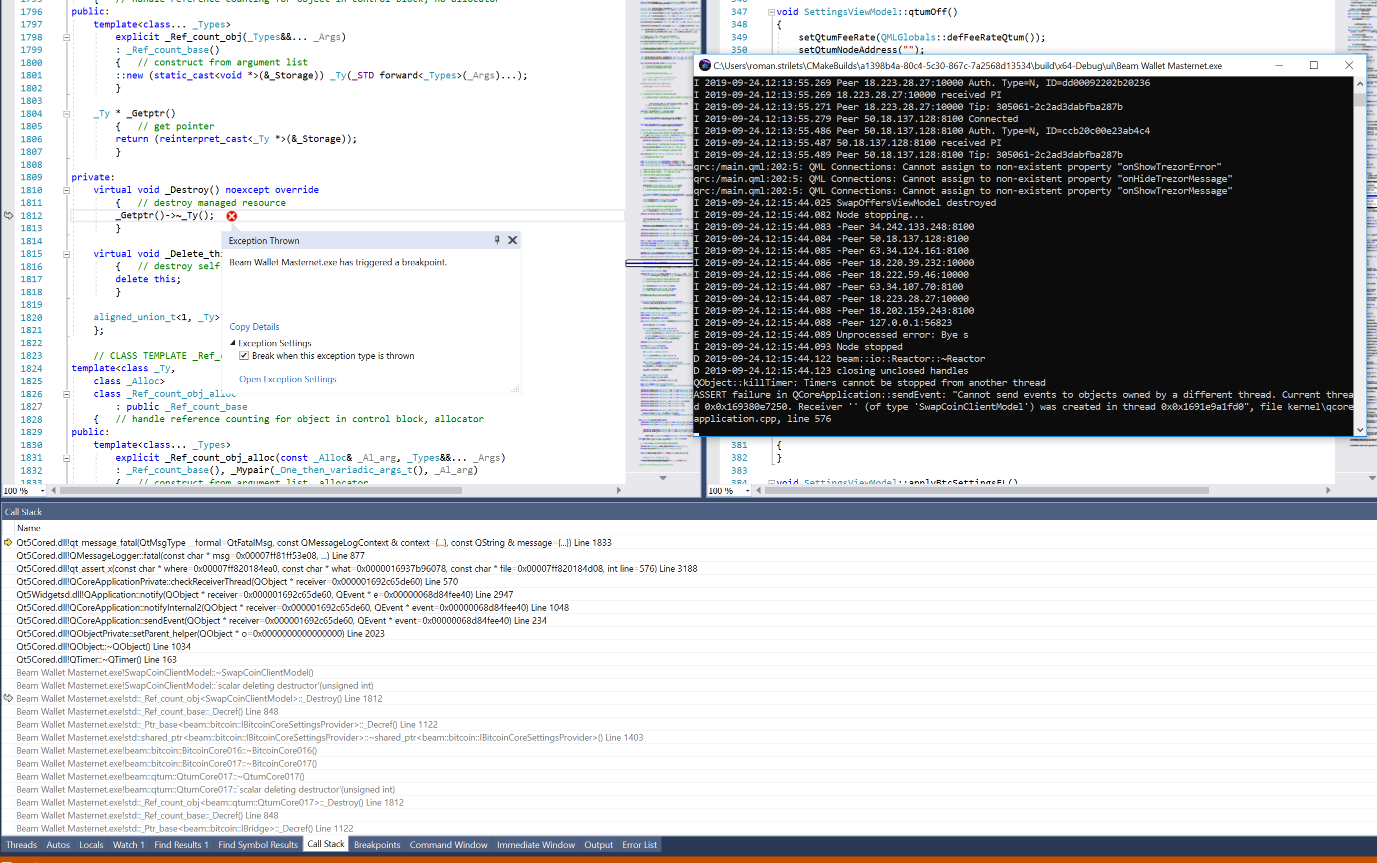 Wallet Crashes On Swap Offer Page Debug Mode · Issue 895 · Beammw Beam · Github