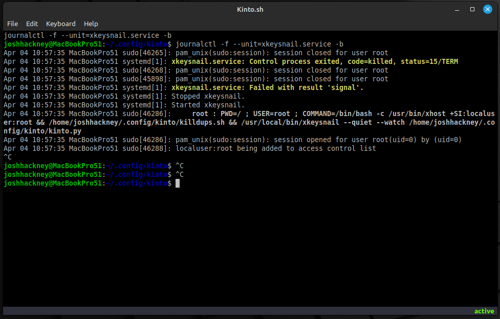 MacBook Pro Cmd+Tab and Cmd+Space don't work, and xkeysnail Control process exited · Issue #798 ...
