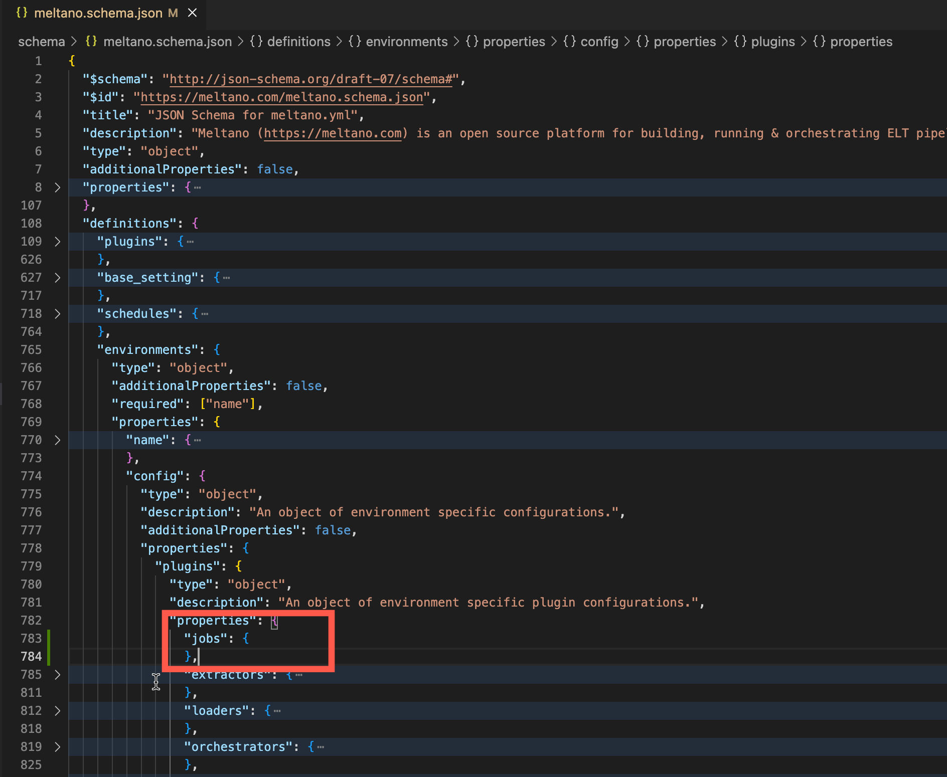 Add 'jobs' to the meltano project json schema · Issue #6170 · meltano/meltano · GitHub