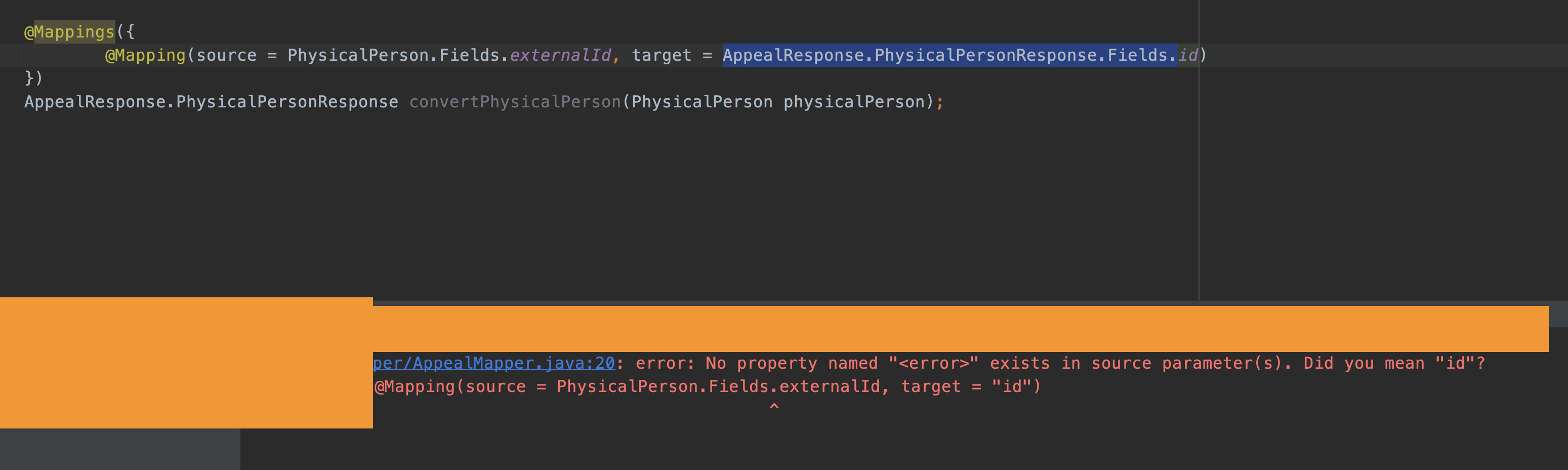 [bug] Use Of ` Fieldnameconstants` Generated `fields` Constants In Mapstruct S ` Mappings