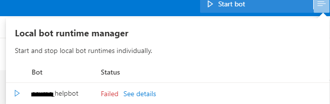 Bot fails to start on first attempt after opening Composer. · Issue #7926 · microsoft ...