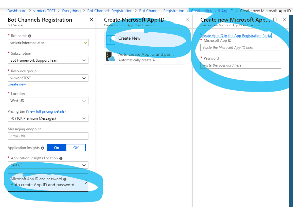 Error : 500 directline.postActivity. when trying to connect azure bot deployed on server with ...