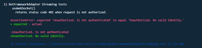 Botbuilder\streaming tests fail when run alone · Issue #2696 ...