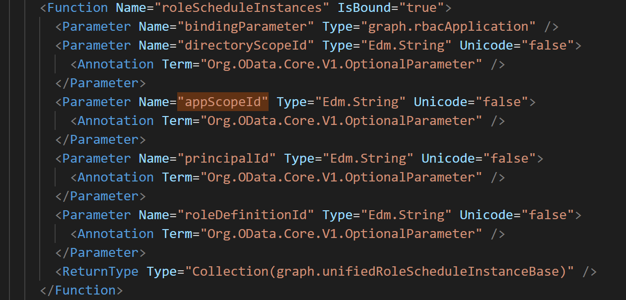 Unable to retrieve vocabulary annotations for operation parameters in CSDL · Issue #2337 · OData ...
