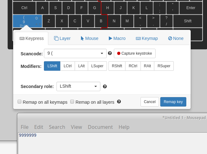 Add parentheses () scan codes to the Punctuation options · Issue #804 · UltimateHackingKeyboard ...