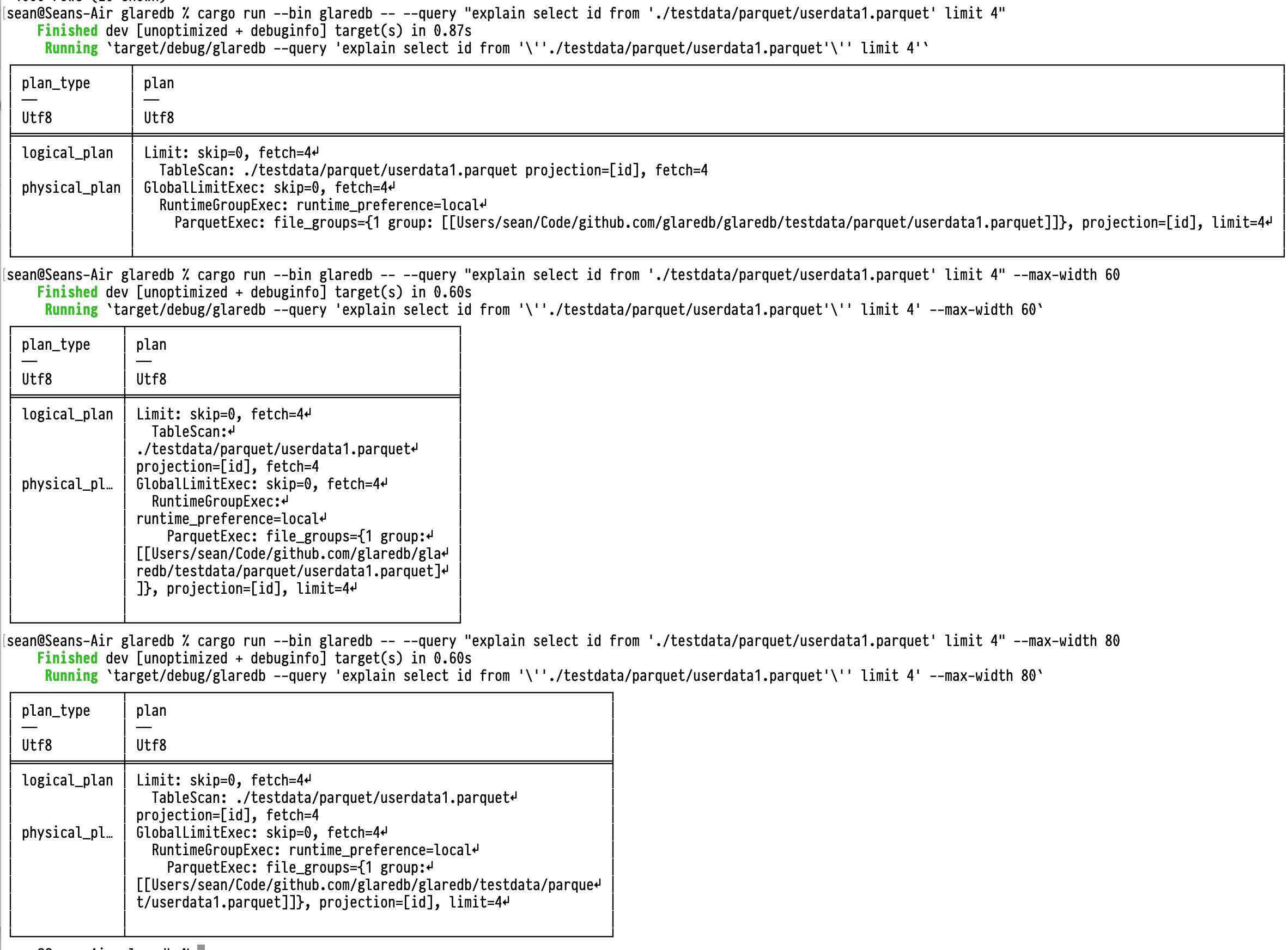Table Output For Glaredb Local Trims Leading Whitespace In Strings · Issue 1592 · Glaredb 9978