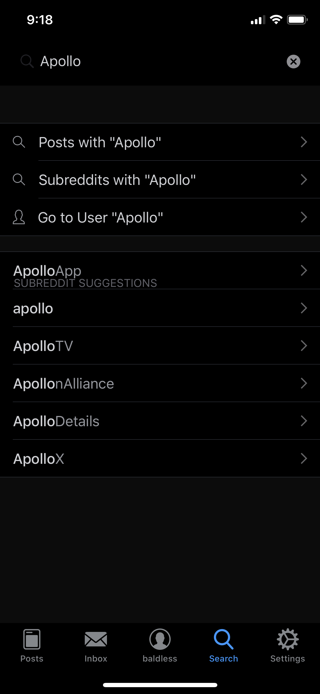 Section header / cell overlap in search (suggested subreddits) · Issue ...