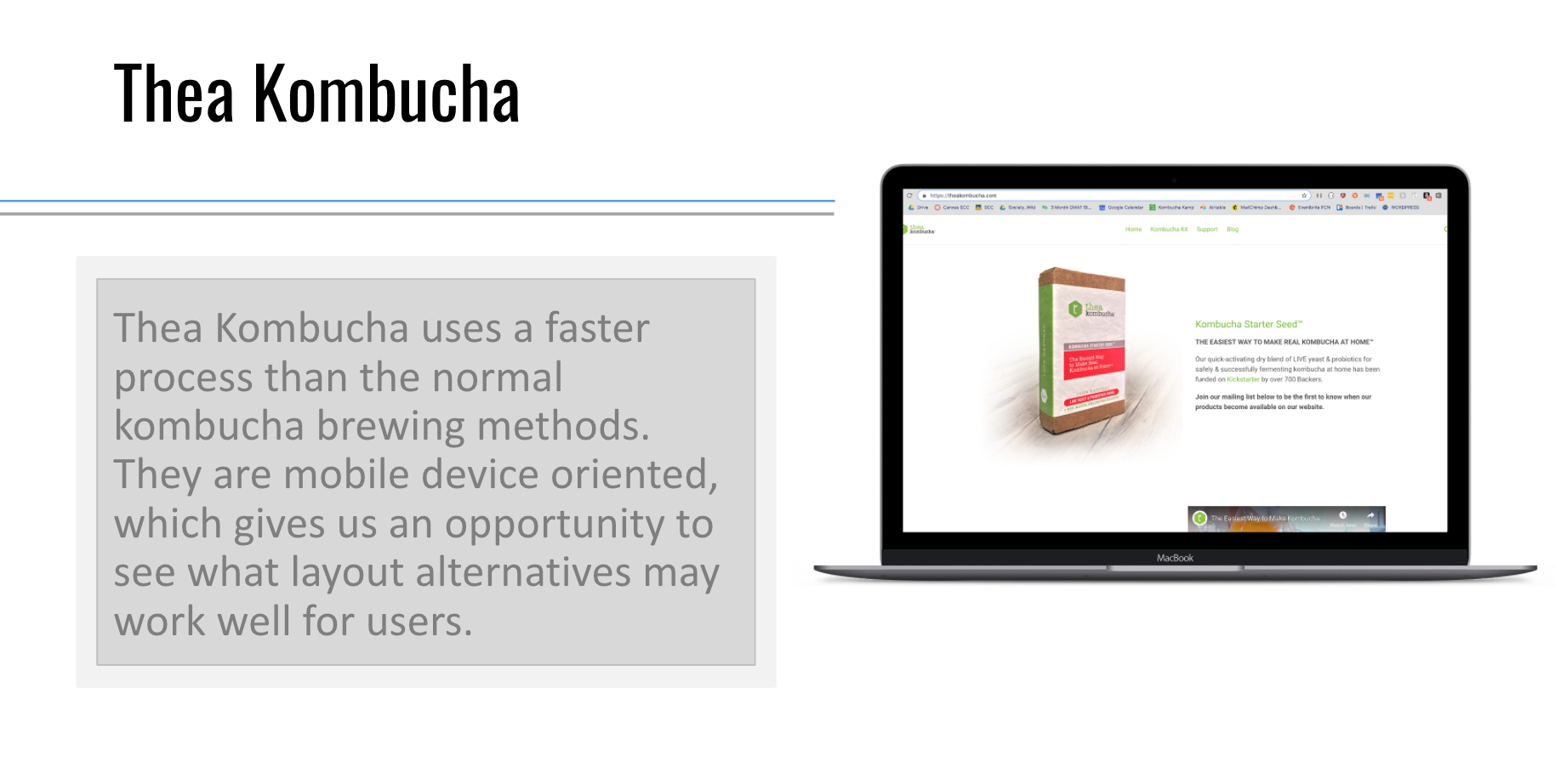 Research project for a kombucha site · GitHub