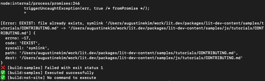 [infra] dev command parallelization issue with wireit · Issue #782 ...