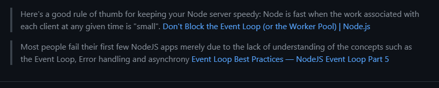 block-loop.md file missing blog quote titles · Issue #1001 · goldbergyoni/nodebestpractices · GitHub