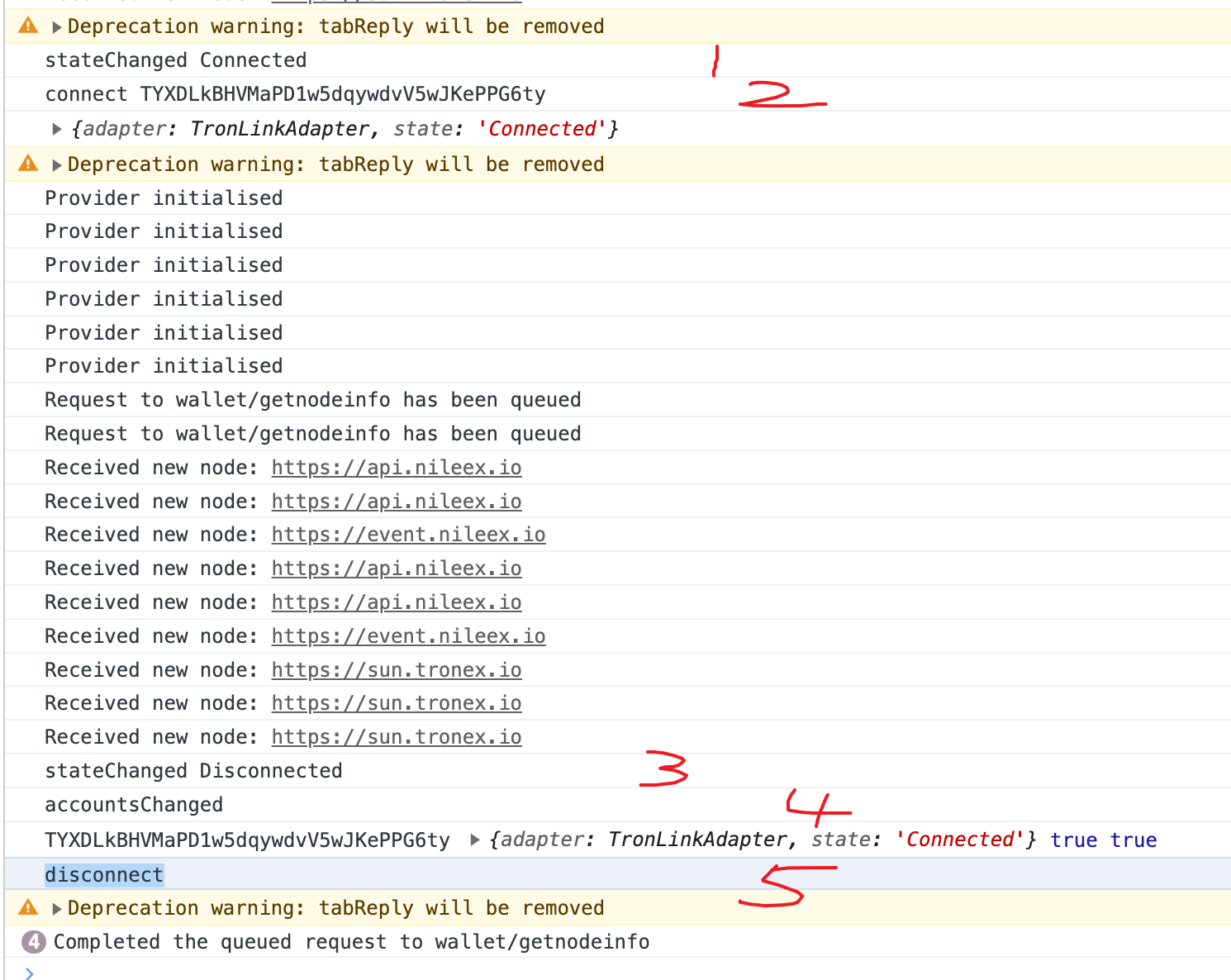 Init Connection Event Sequence Exception · Issue 24 · Tronprotocoltronwallet Adapter · Github