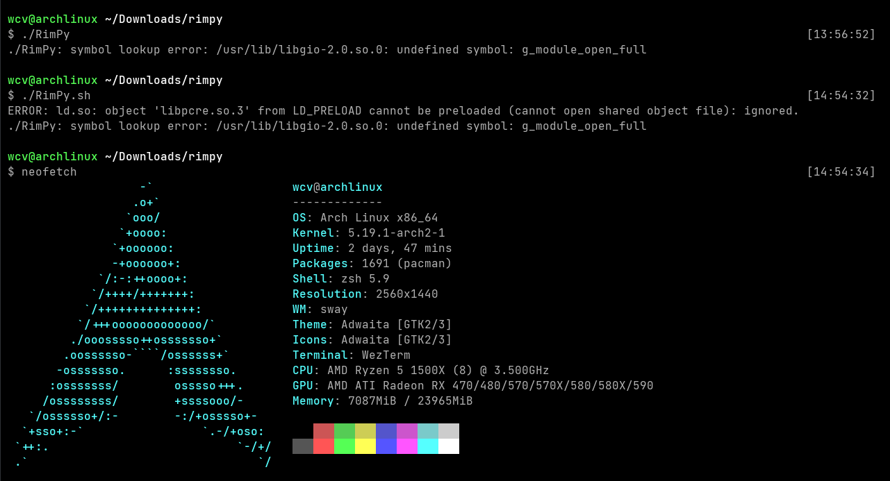 Can't run RimPy on Linux ยท Issue #86 ยท rimpy-custom/RimPy ยท GitHub Can't run RimPy on Linux ยท Issue #86 ยท rimpy-custom/RimPy ยท GitHub