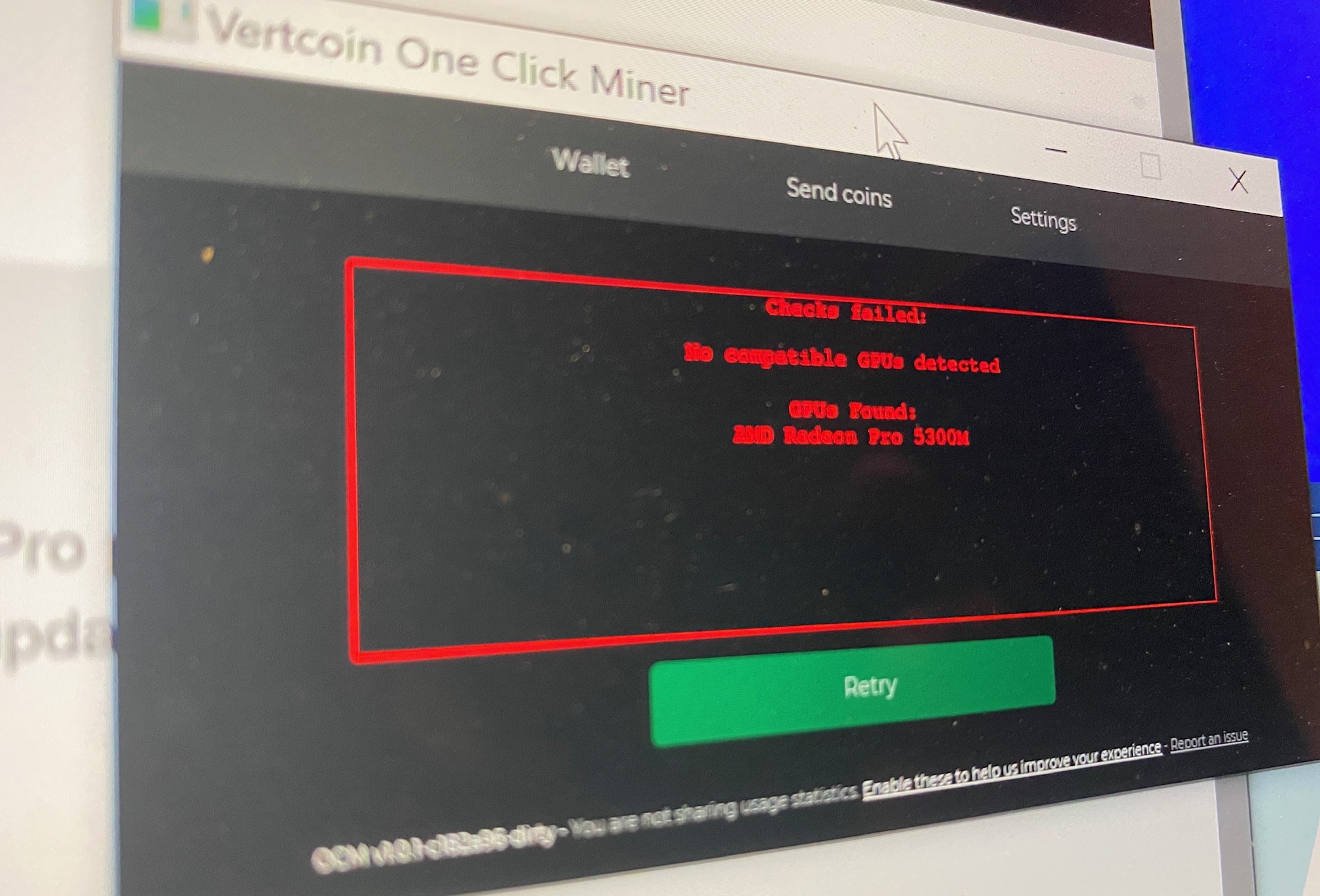 No Compatible Gpu Detected · Issue 79 · Vertcoin Projectone Click Miner Vnext · Github 7137