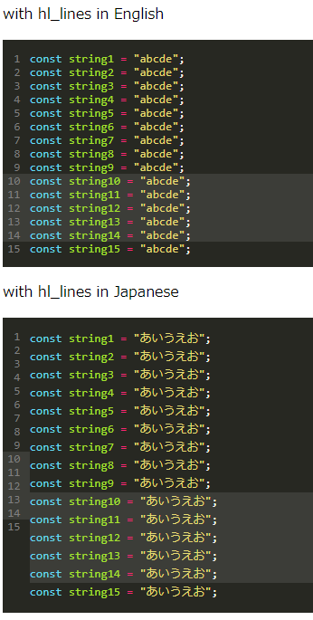 Highlight Line Position Is Shifted When Japanese Is Used In The Highlight Shortcode · Issue 