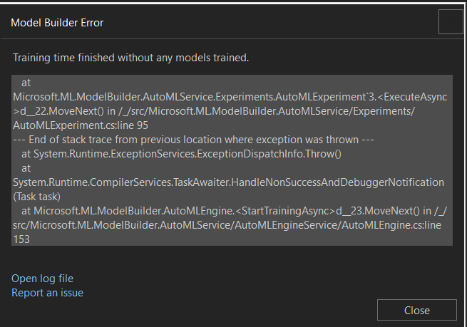 Accessing resnet files takes a lot of time · Issue #1691 · dotnet/machinelearning-modelbuilder ...