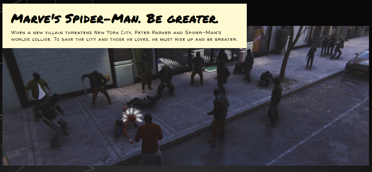 GitHub - jjungmincho/spiderman: Marvel's Spider-man Game Website · GitHub