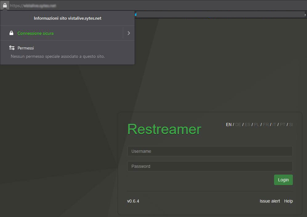 Embeded Player HTTPS · Issue #136 · datarhei/restreamer · GitHub