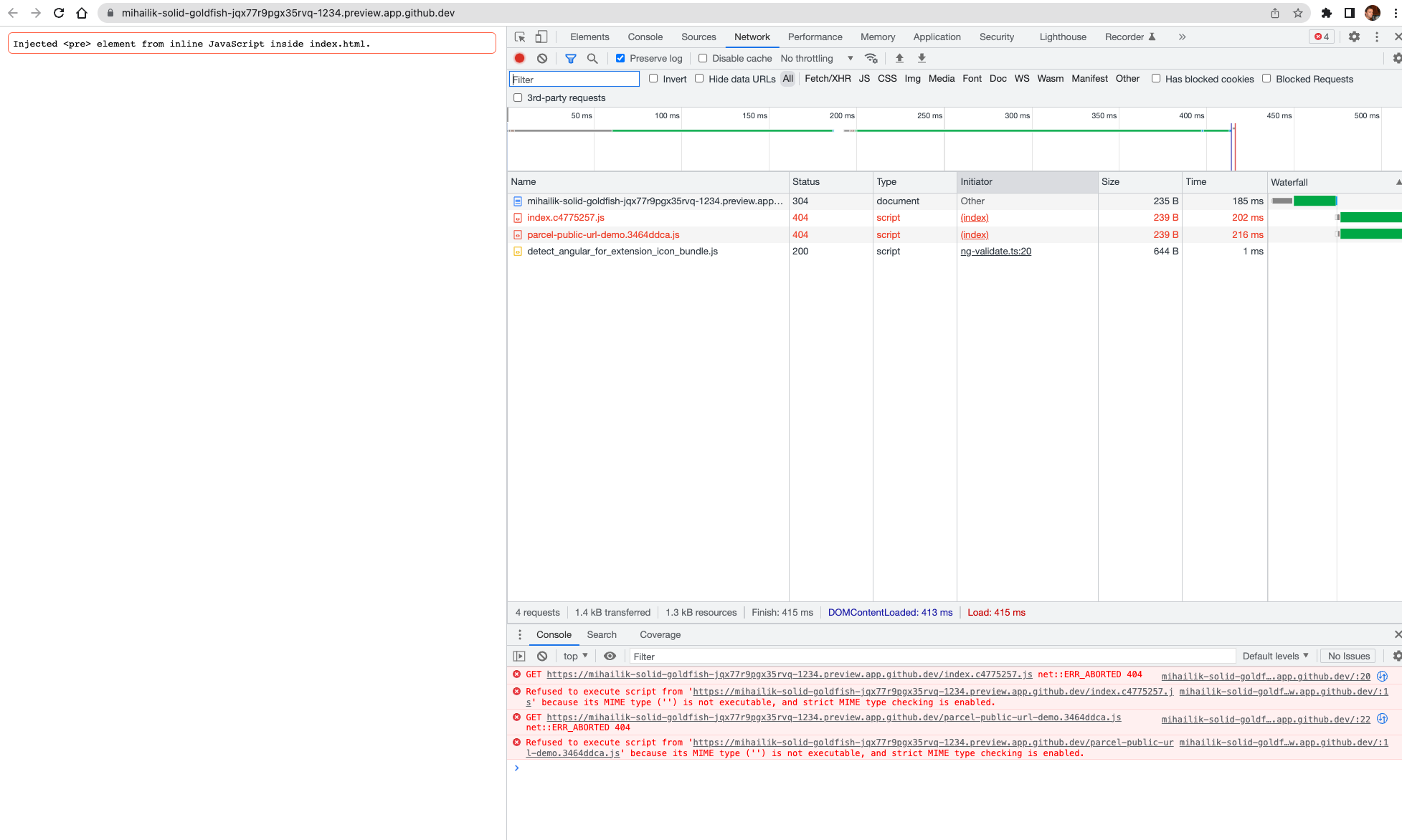 Relative --public-url ./ fails with 404 on `serve` · Issue #9019 · parcel-bundler/parcel · GitHub