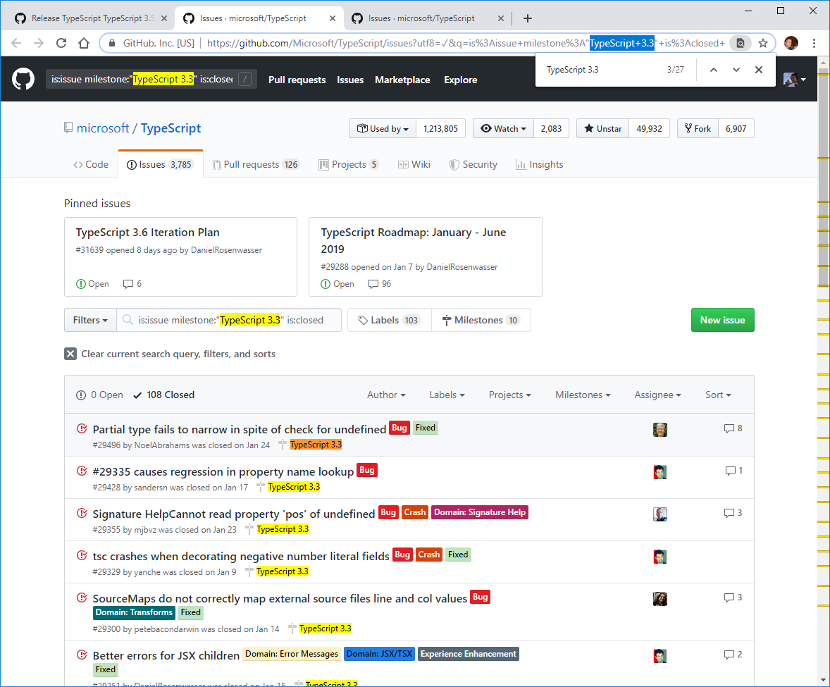 Dead links in 'Release TypeScript 3.5.1' · Issue #31776 · microsoft/TypeScript · GitHub