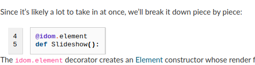 Bad margin around code blocks · Issue #268 · pydata/pydata-sphinx-theme · GitHub