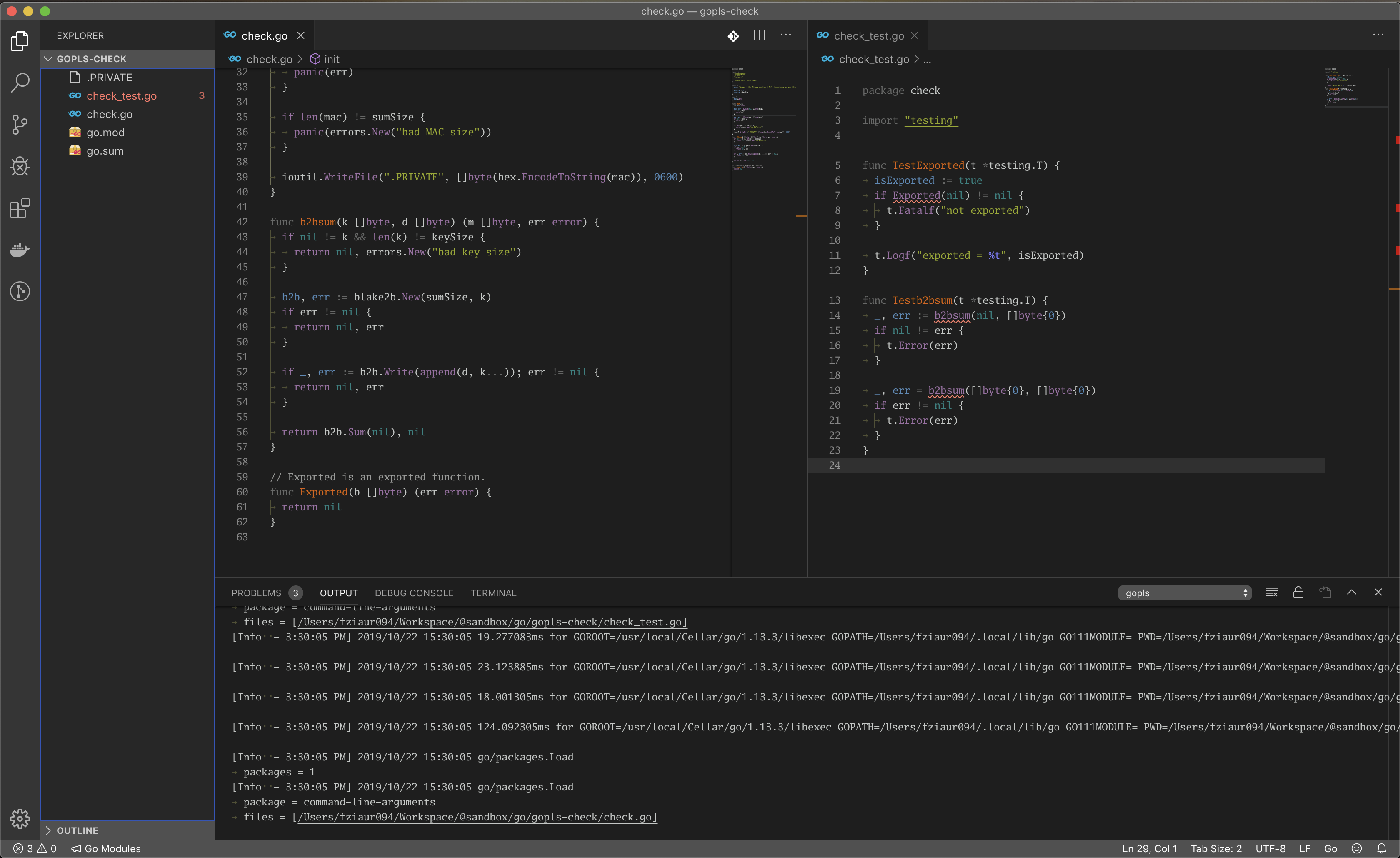 "Undeclared name" errors for accessible identifiers in same package ...