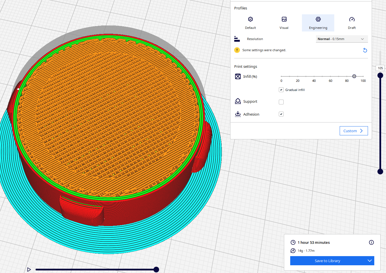 Different Infill Density For First Layer Above Infill · Issue 13035 