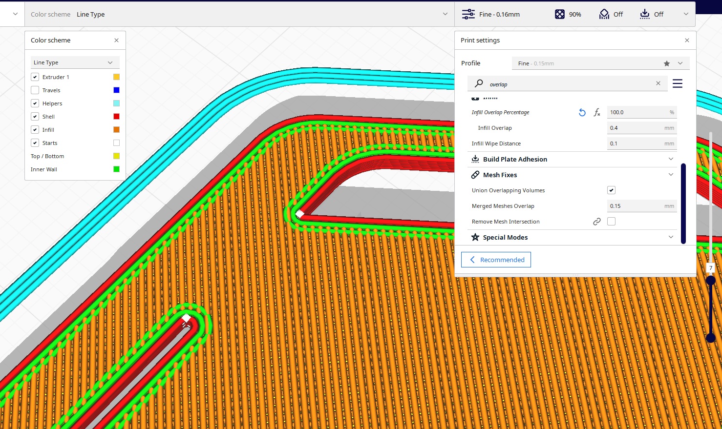 Infill overlap not respected · Issue #13271 · Ultimaker/Cura · GitHub