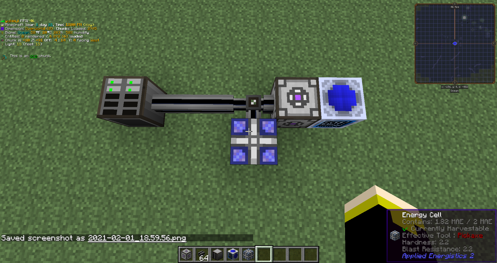 AE2 Energy Accepter behavior is different between 2.0.7.5 and 2.1.0.0 ...