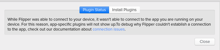 Question: Flipper connects to device but not application · Issue #948 ...