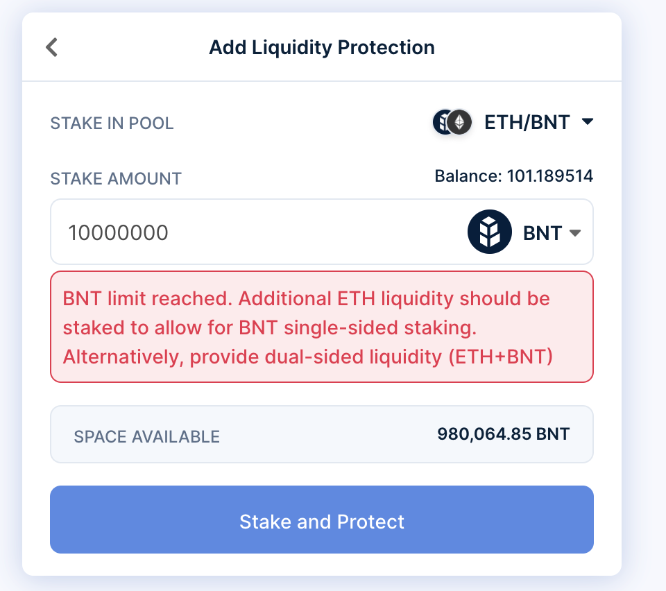 add liquidity "space available" not showing · Issue #586 · bancorprotocol/webapp · GitHub