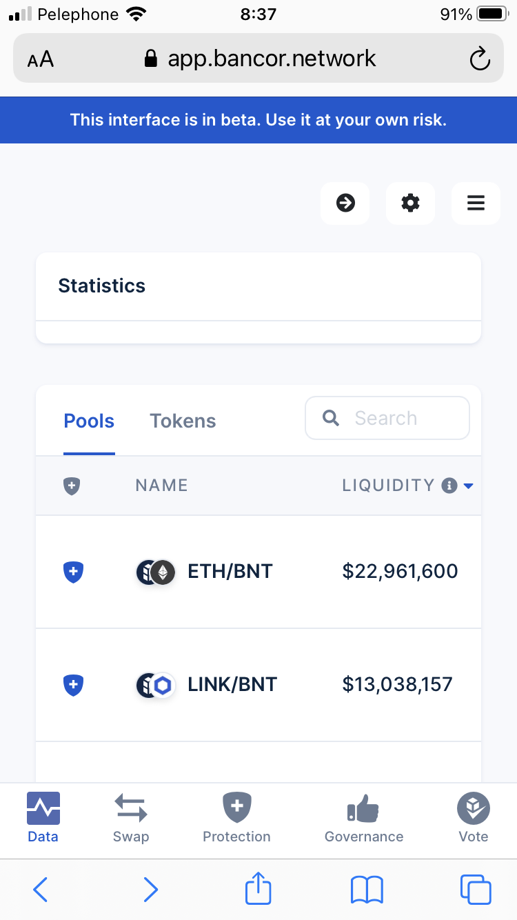 Statistics do not load · Issue #713 · bancorprotocol/webapp · GitHub
