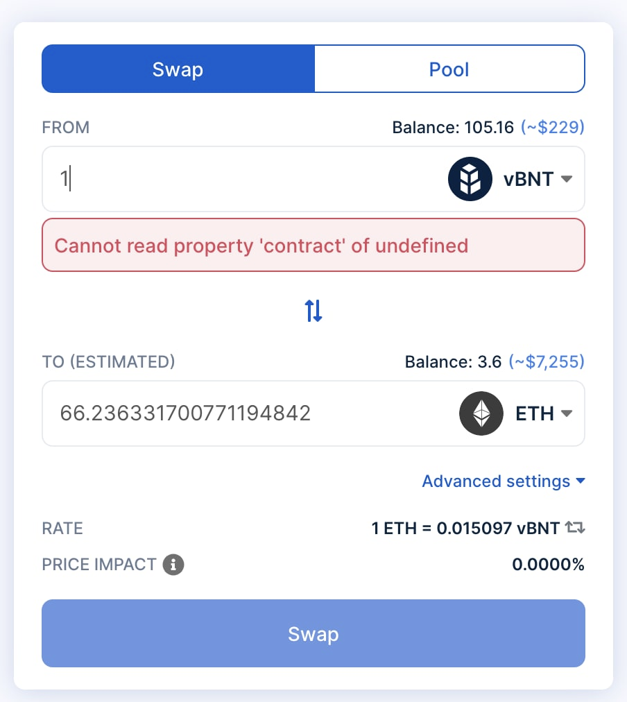 BNT symbol shows as vBNT · Issue #959 · bancorprotocol/webapp · GitHub