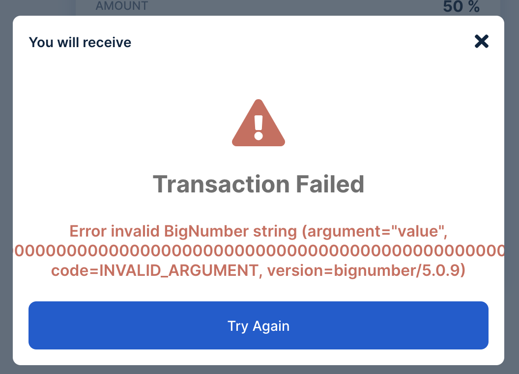 Error invalid BigNumber string · Issue #1036 · bancorprotocol/webapp · GitHub
