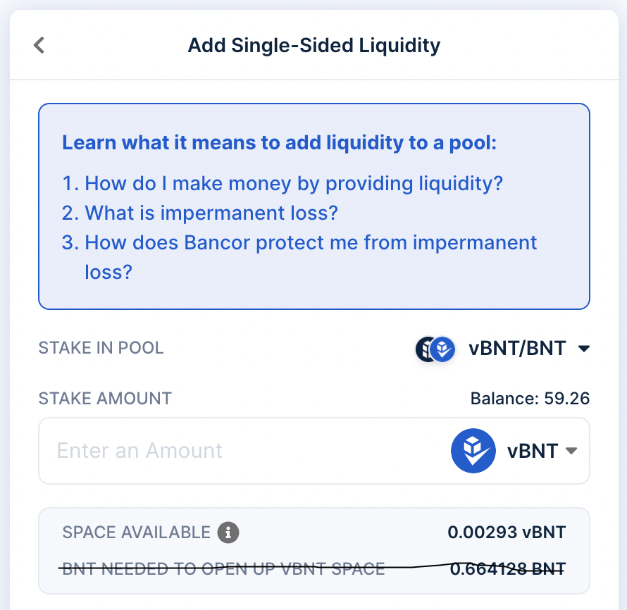 stake liquidity into a pool that disable liquidity · Issue #1053 · bancorprotocol/webapp · GitHub