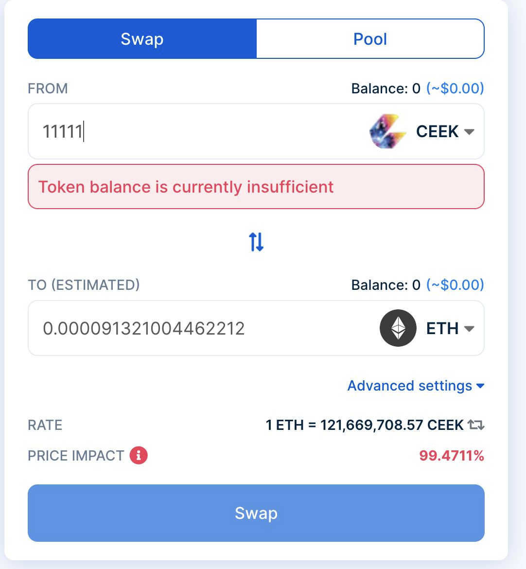 swap calculation/slippage indication issue · Issue #1098 · bancorprotocol/webapp · GitHub