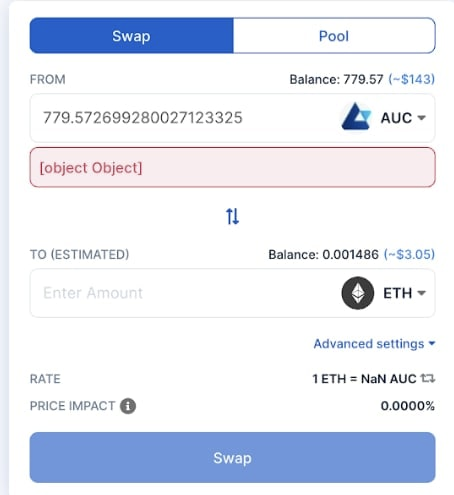 swap indication for pools with no liquidity · Issue #1099 · bancorprotocol/webapp · GitHub