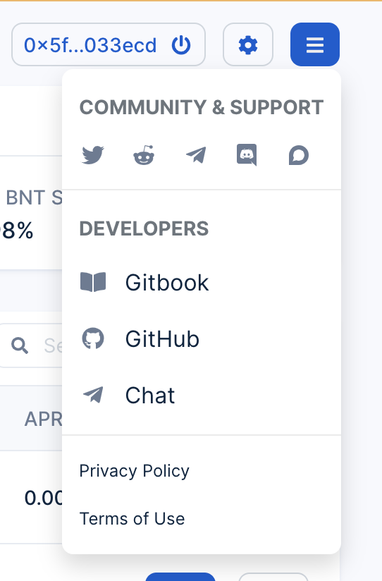 update right drop down menu · Issue #1163 · bancorprotocol/webapp · GitHub