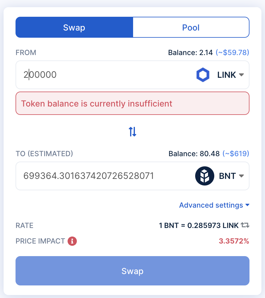 Add max slippage option in the settings · Issue #1103 · bancorprotocol/webapp · GitHub