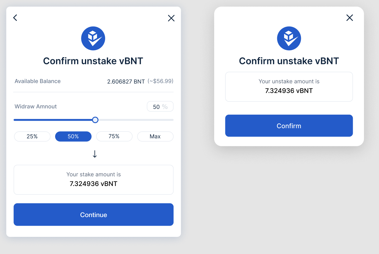 governance unstake vBNT · Issue #1277 · bancorprotocol/webapp · GitHub