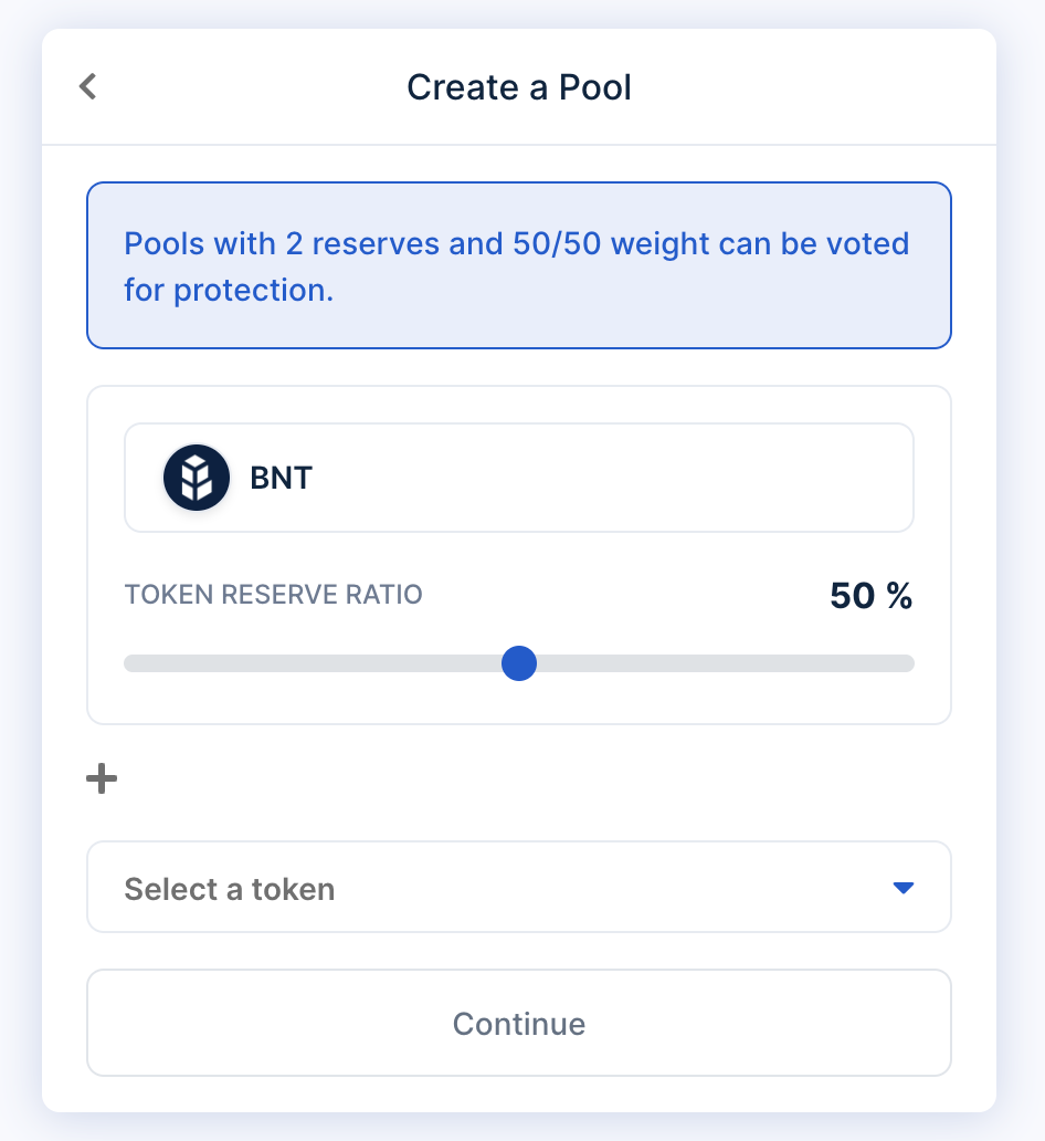 pool creation - lock the slide bar at 50% · Issue #1325 · bancorprotocol/webapp · GitHub