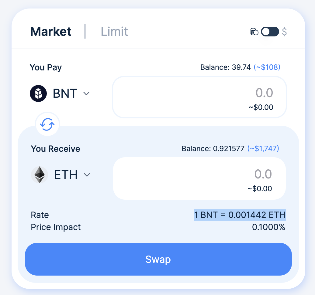 Rate toggle is missing · Issue #121 · bancorprotocol/webapp-v2 · GitHub