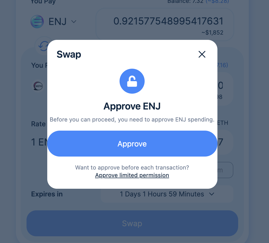 Approve modal padding · Issue #134 · bancorprotocol/webapp-v2 · GitHub