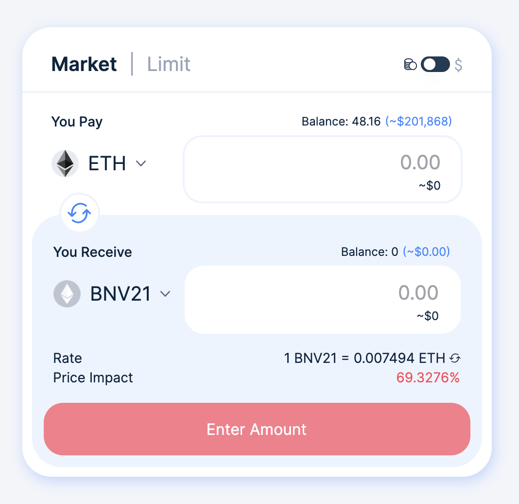 default price impact (slippage) · Issue #205 · bancorprotocol/webapp-v2 · GitHub