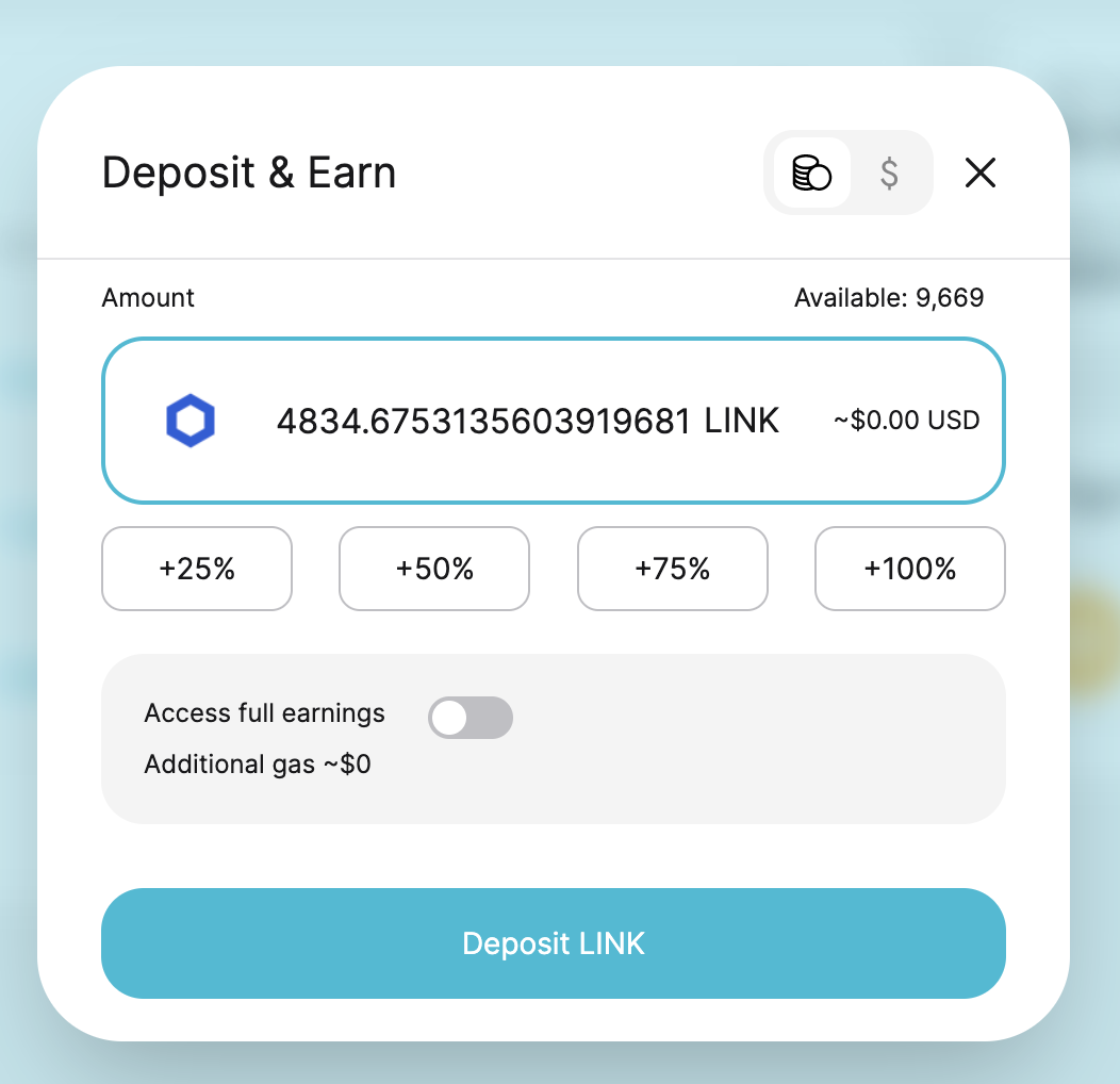 deposit preselected amounts · Issue #169 · bancorprotocol/webapp-v3 · GitHub
