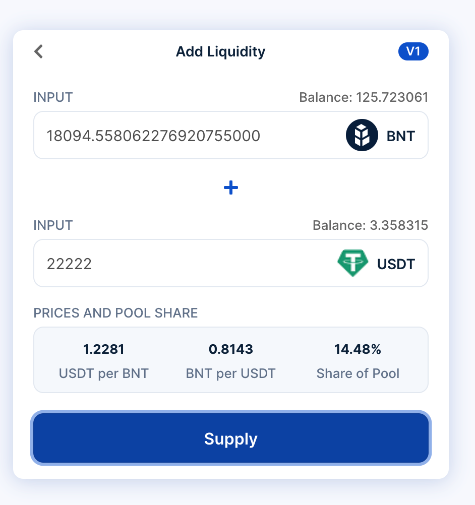 insufficient funds error message not showing · Issue #159 · bancorprotocol/webapp · GitHub