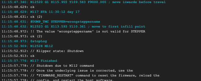 Printer fails on DUMP_TMC with wrong syntax · Issue #2403 · Klipper3d/klipper · GitHub